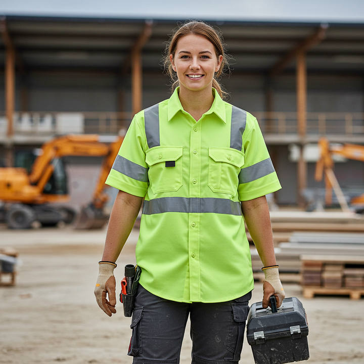 High Visibility Shirts | Reflective Safety Work Shirt — Safety Vests ...