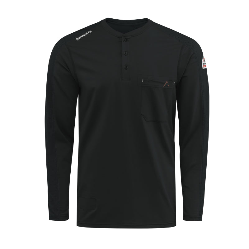 Bulwark® FR Men's Flex Knit Henley Shirt - STL2 — Safety Vests And More ...