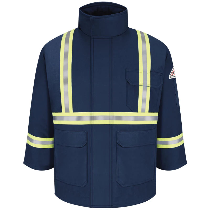 Bulwark® Men's FR Heavyweight Insulated Deluxe Parka with Reflective T ...