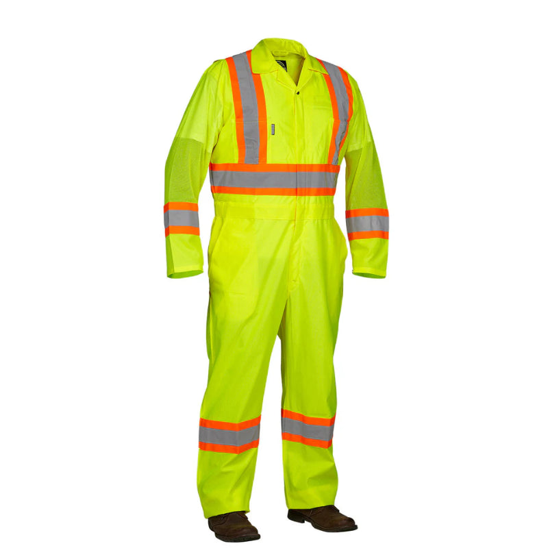 Forcefield® Hi Vis Unlined Safety Flagger's Coverall - 771 — Safety ...