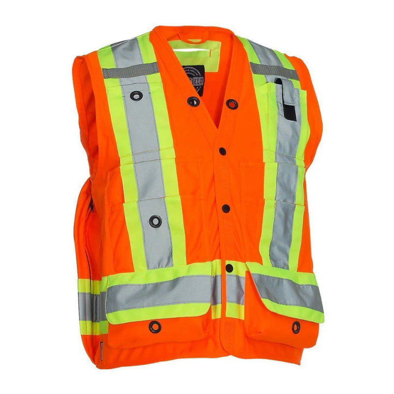 Forcefield® Women's Hi Vis Safety Surveyor's Vest - TVSURV168 — Safety ...