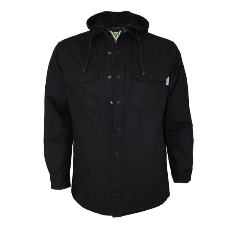 Gatts Workwear® Canvas Lined Work Shirt with Hood - Black - 631CAD ...