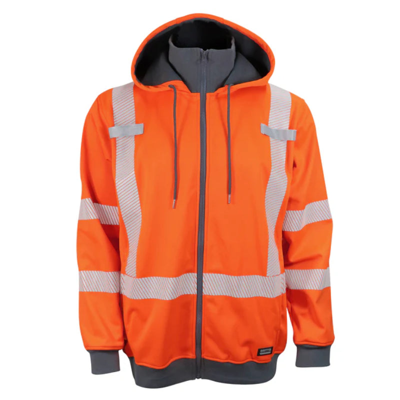 Gatts Workwear® Hi-Vis Water Resistant Super Hoodie - Orange - SHOODX2 ...