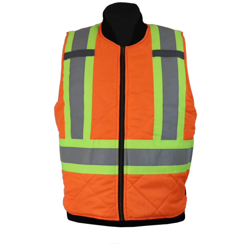 Gatts Workwear® High Visibility Reversible Lined Safety Vest - 540XR ...