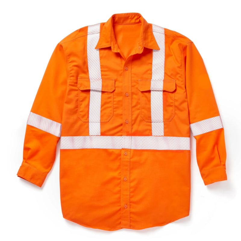 Rasco® Flame Resistant Hi Vis GlenGuard Uniform Shirt with CSA Segment ...