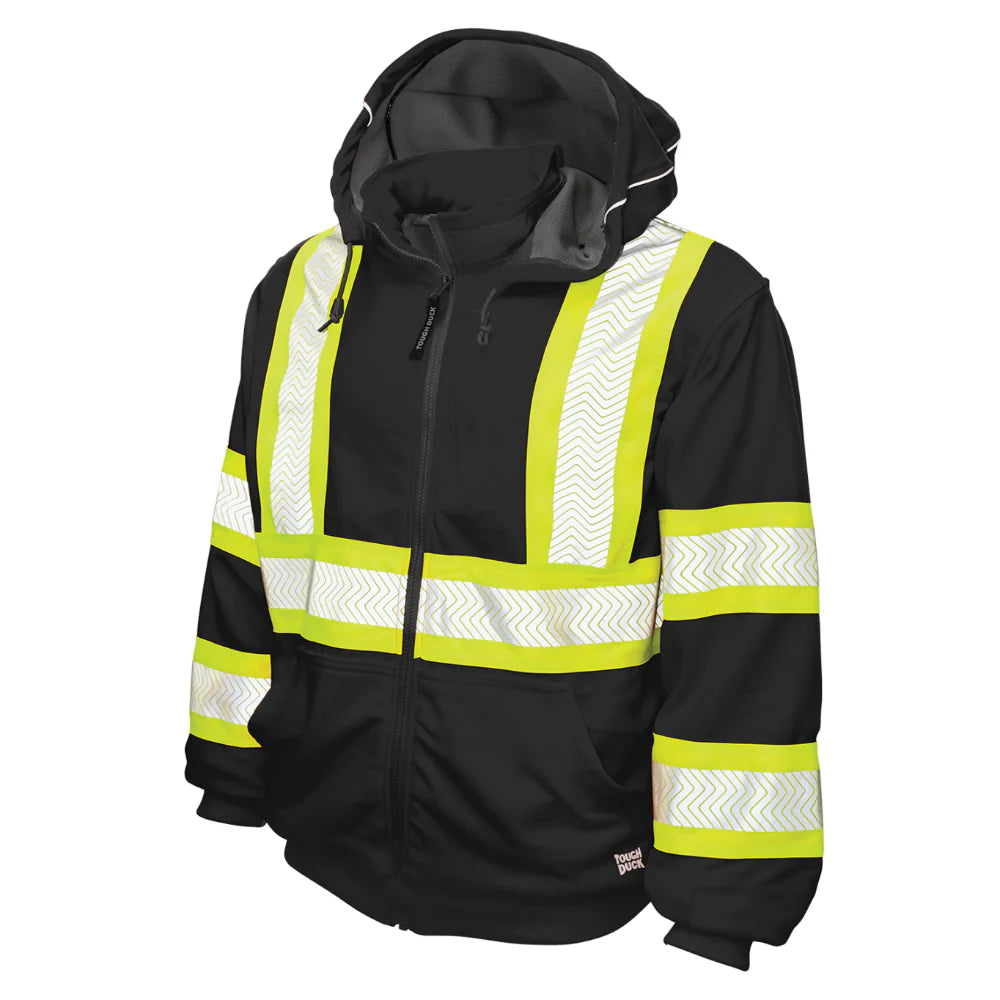 Tough Duck Fleece Thermal Lined Safety Hoodie with Adjustable Drawcord ...