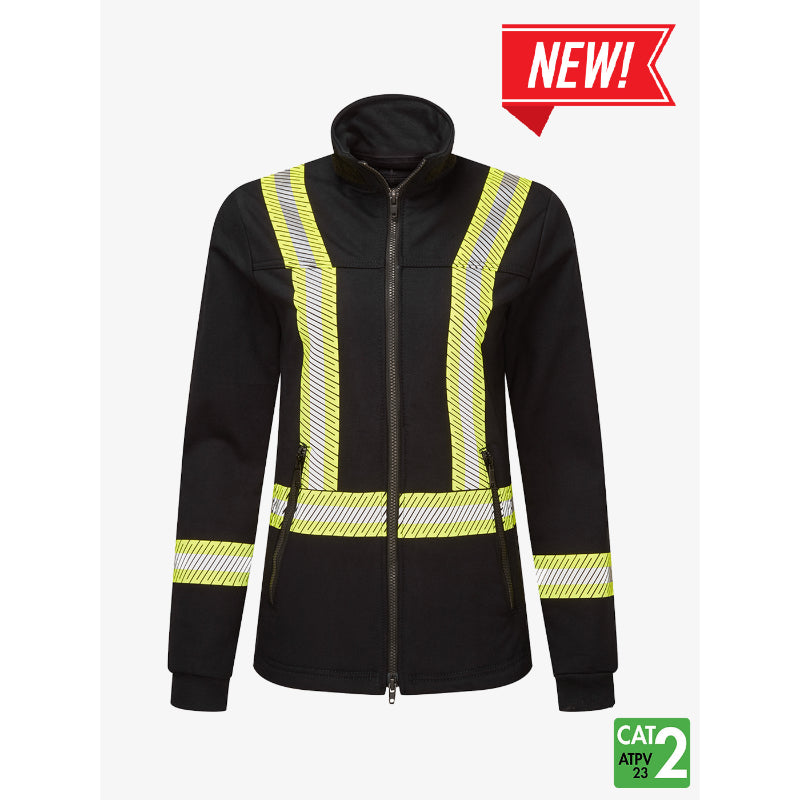 IFR Workwear® Women's Fleece Full Zip Jacket Style - 375 - X-Back - Na ...