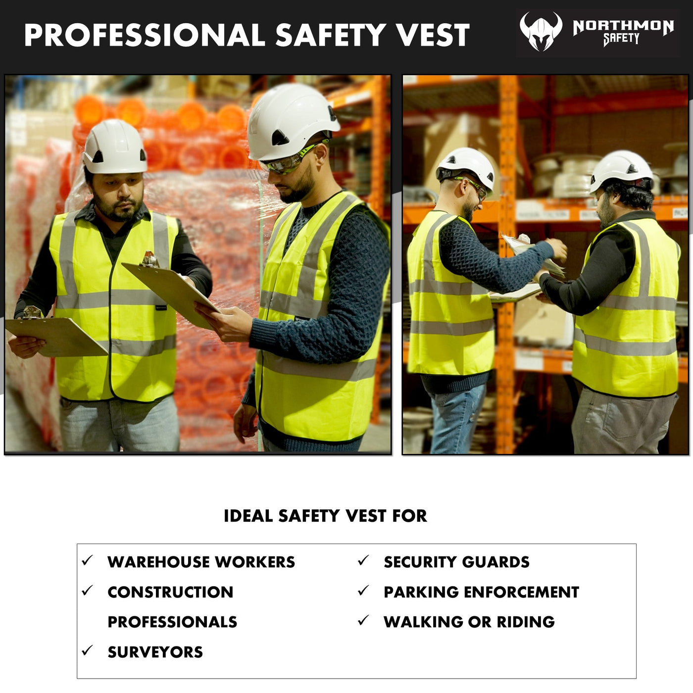 Two Band High Visibility Solid Safety Vest - 101 Series - Non CSA ...